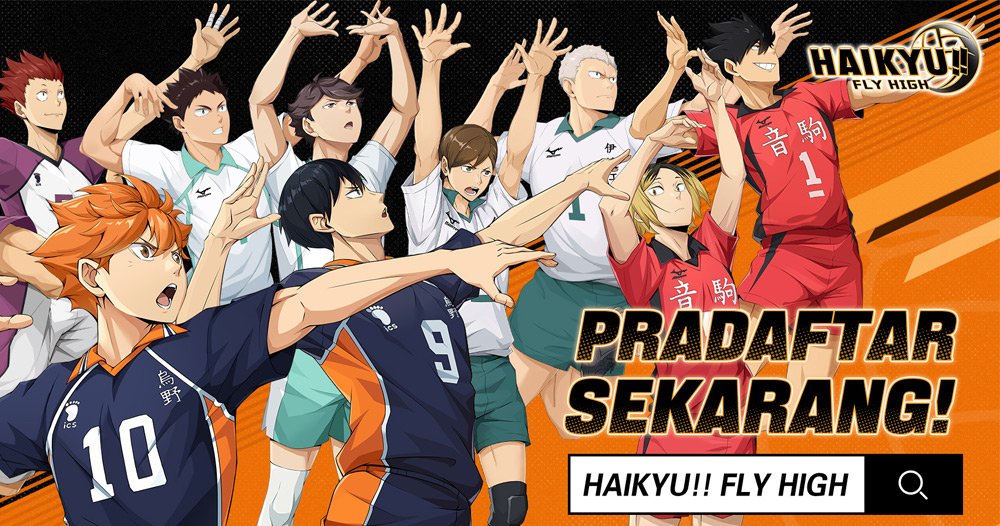 HAIKYU!! FLY HIGH, RPG Voli Buka Pre-Registrasi Untuk Mobile